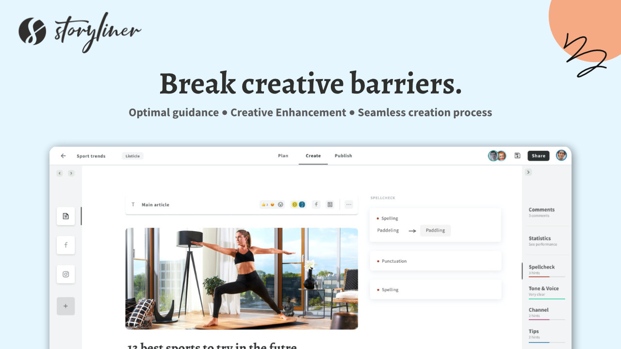 Storyliner – the AI-enhanced creative platform